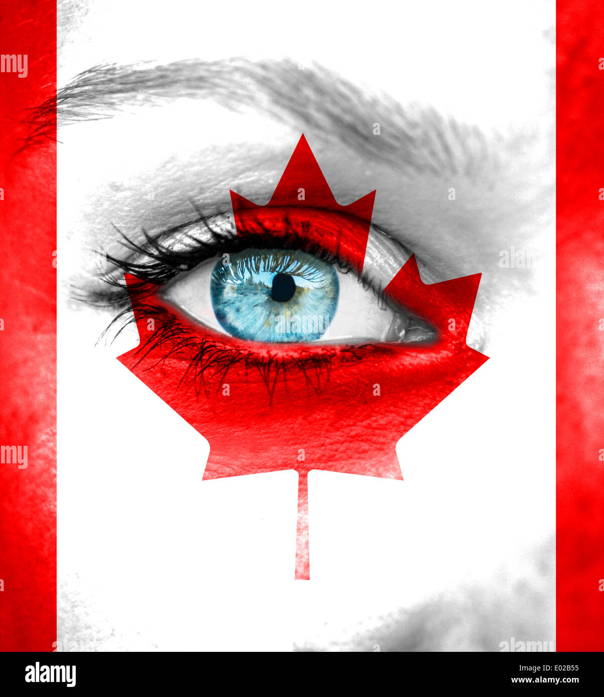 Canadian flag face mask hi-res stock photography and images - Alamy