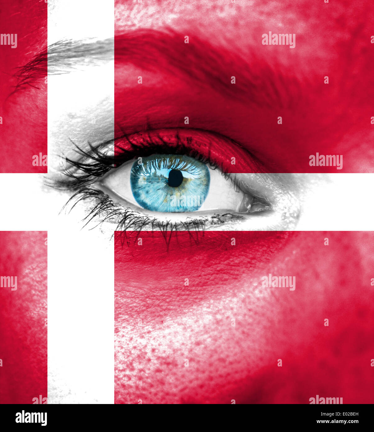 Denmark flag face hi-res stock photography and images - Alamy