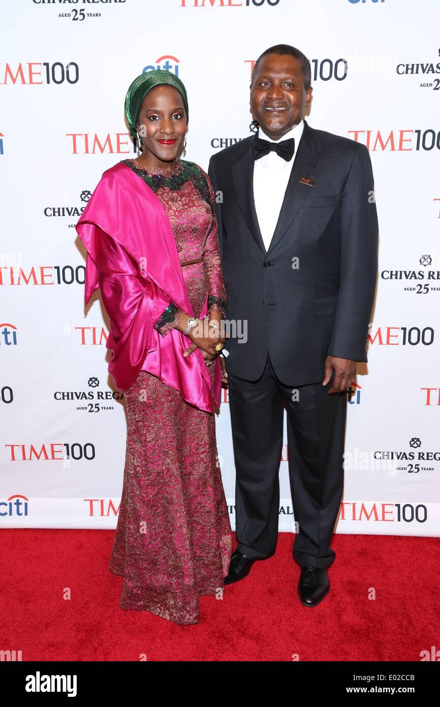New York, NY, USA. 29th Apr, 2014. Aliko Dangote; Halima Dangote at ...