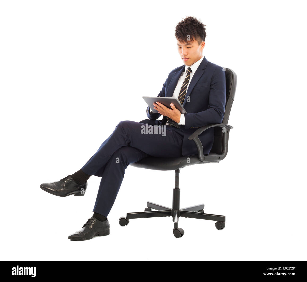 Businessman on chair hi-res stock photography and images - Alamy