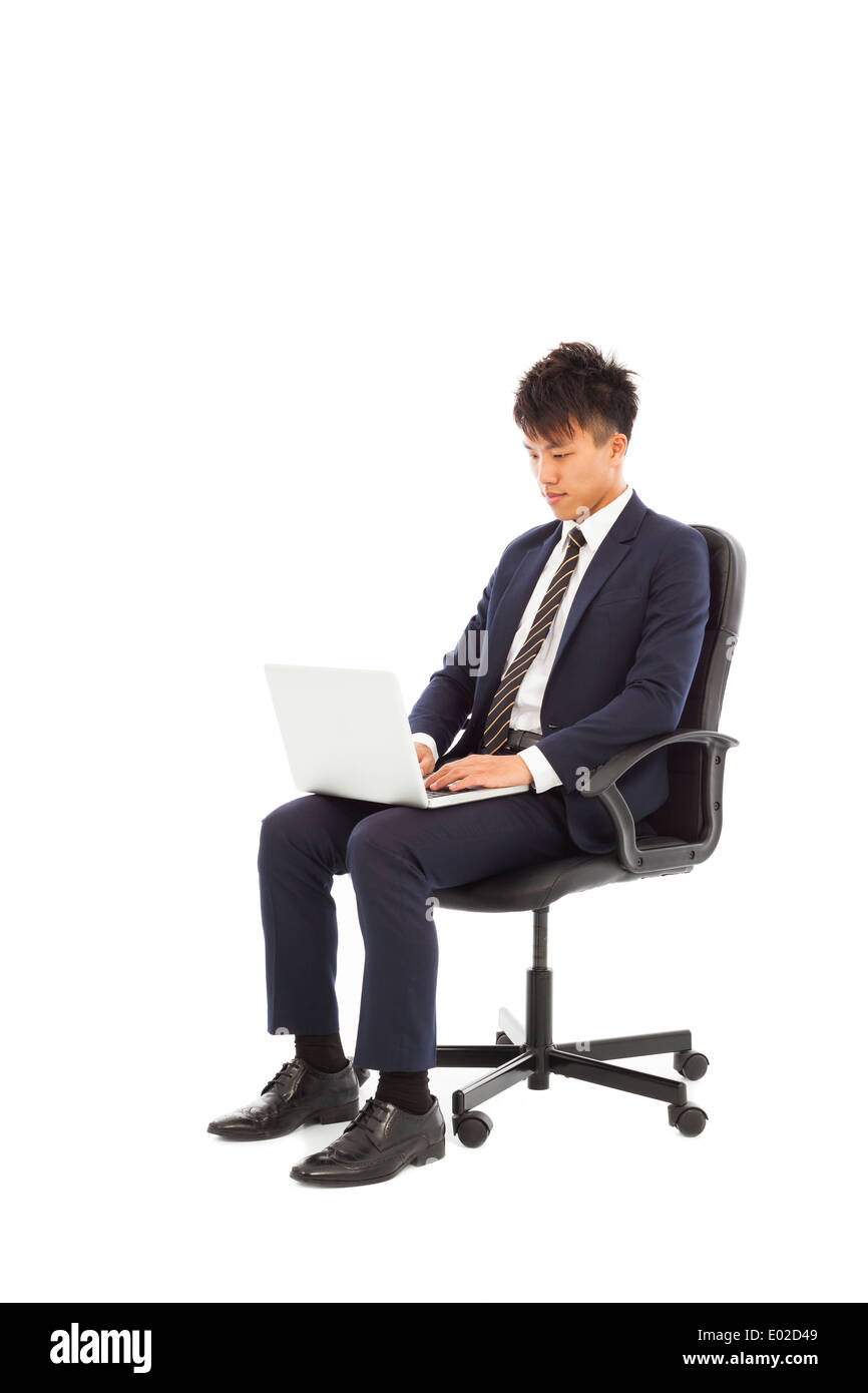 Young man ipad laptop hi-res stock photography and images - Alamy