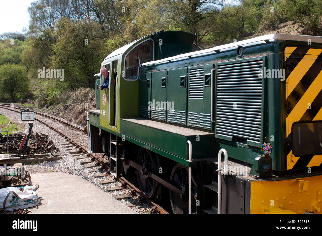 Class 14 diesel locomotive on the Dean Forest Railway at Norchard ...