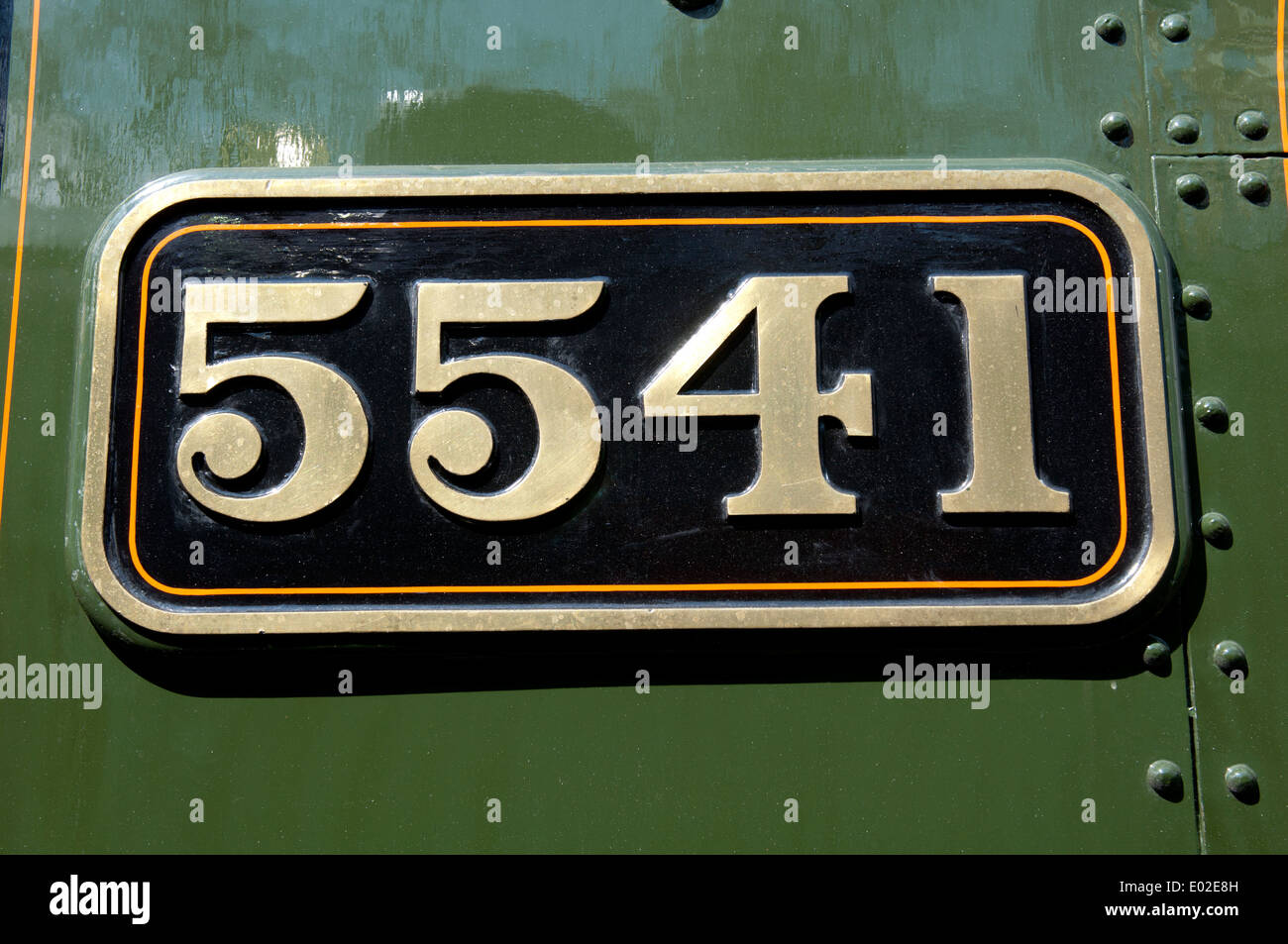 Number on GWR Prairie tank steam locomotive 5541 at the Dean Forest ...