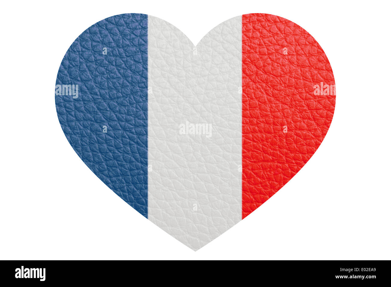 Isolated heart shape french flag hi-res stock photography and images ...