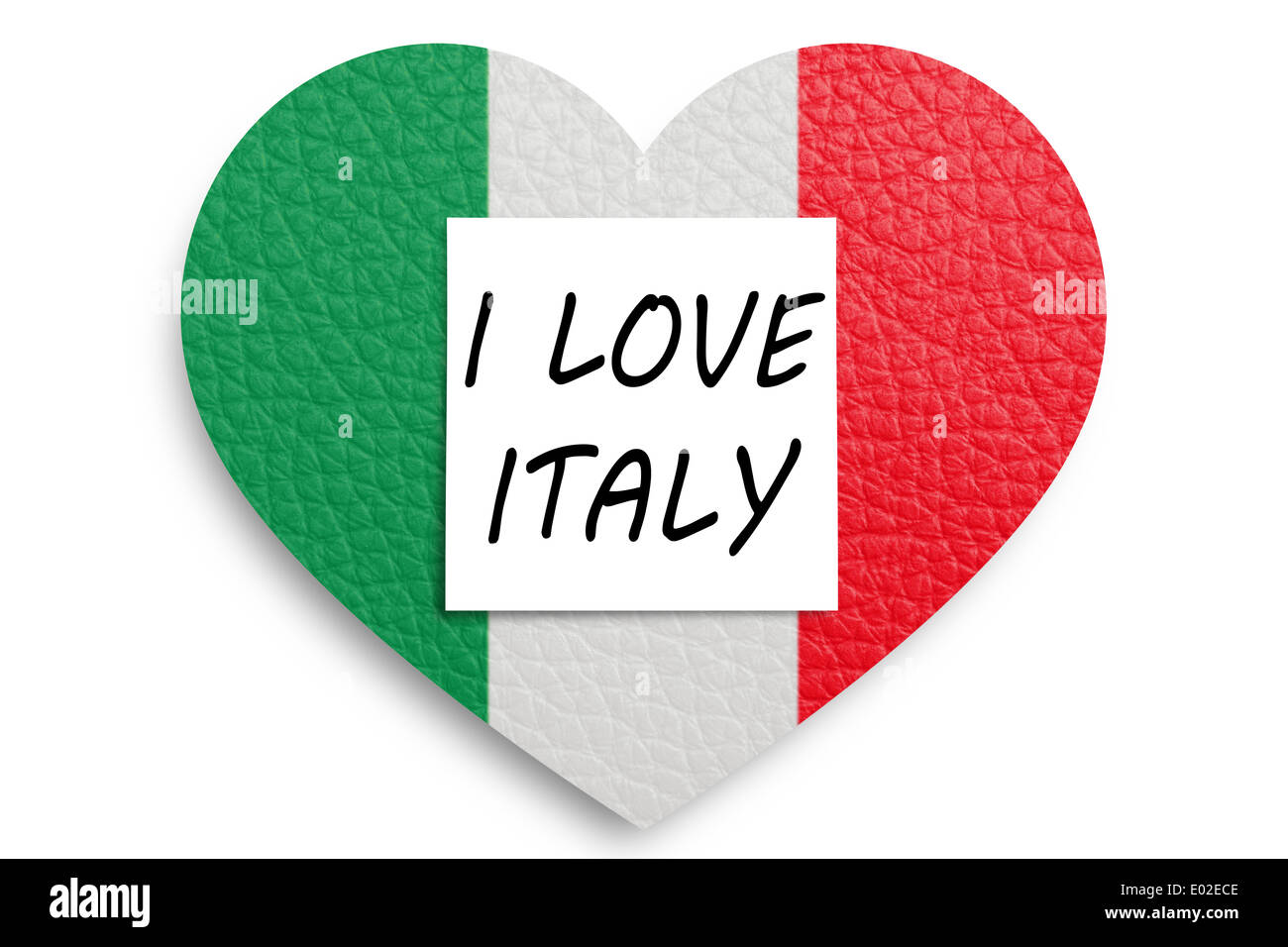 Italian flag heart hi-res stock photography and images - Alamy
