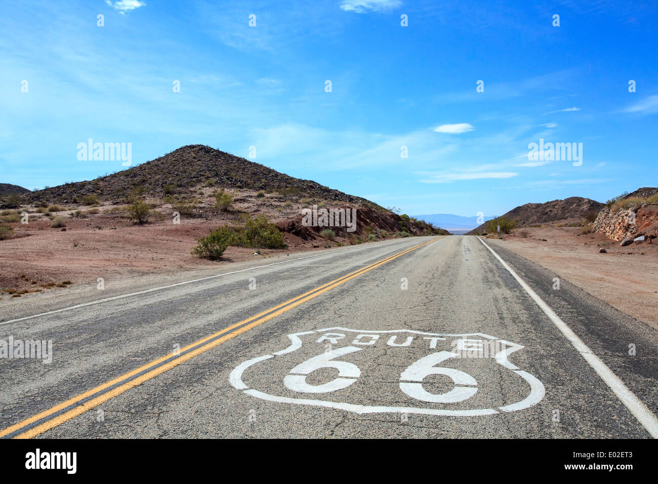 The famous Route 66 sign, in California Stock Photo - Alamy