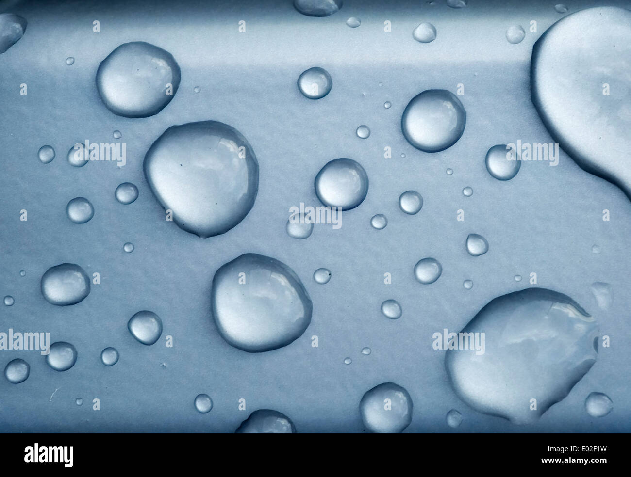 Water droplets on a chrome painted surface Stock Photo - Alamy