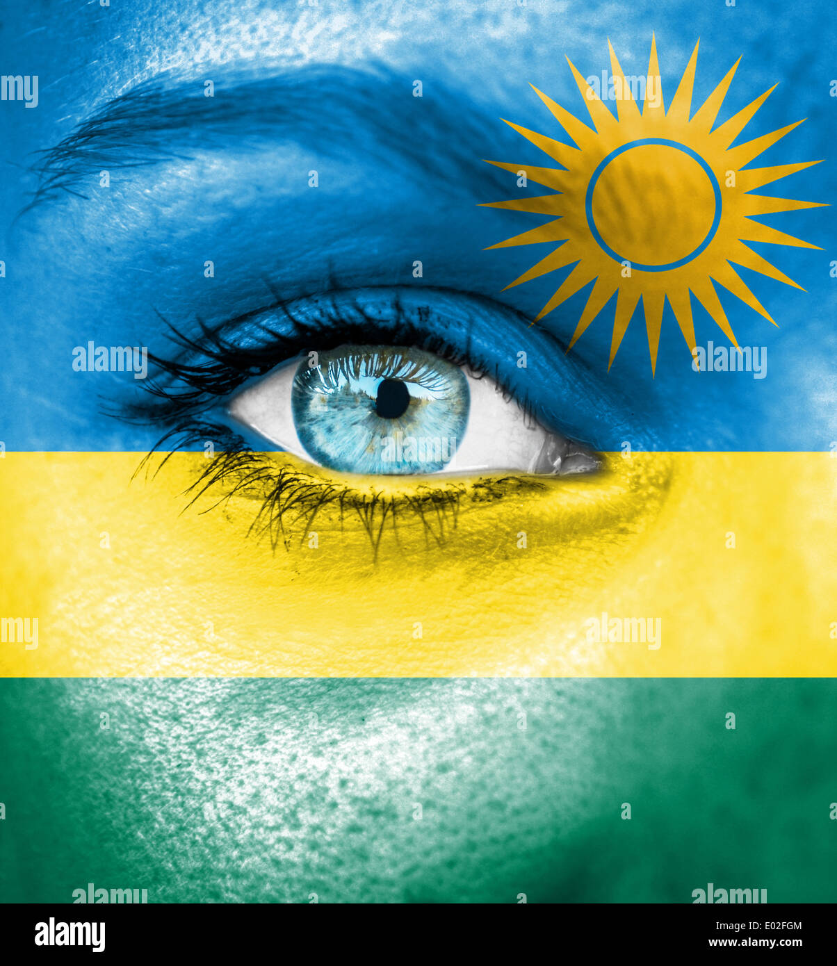Rwandan flag hi-res stock photography and images - Alamy