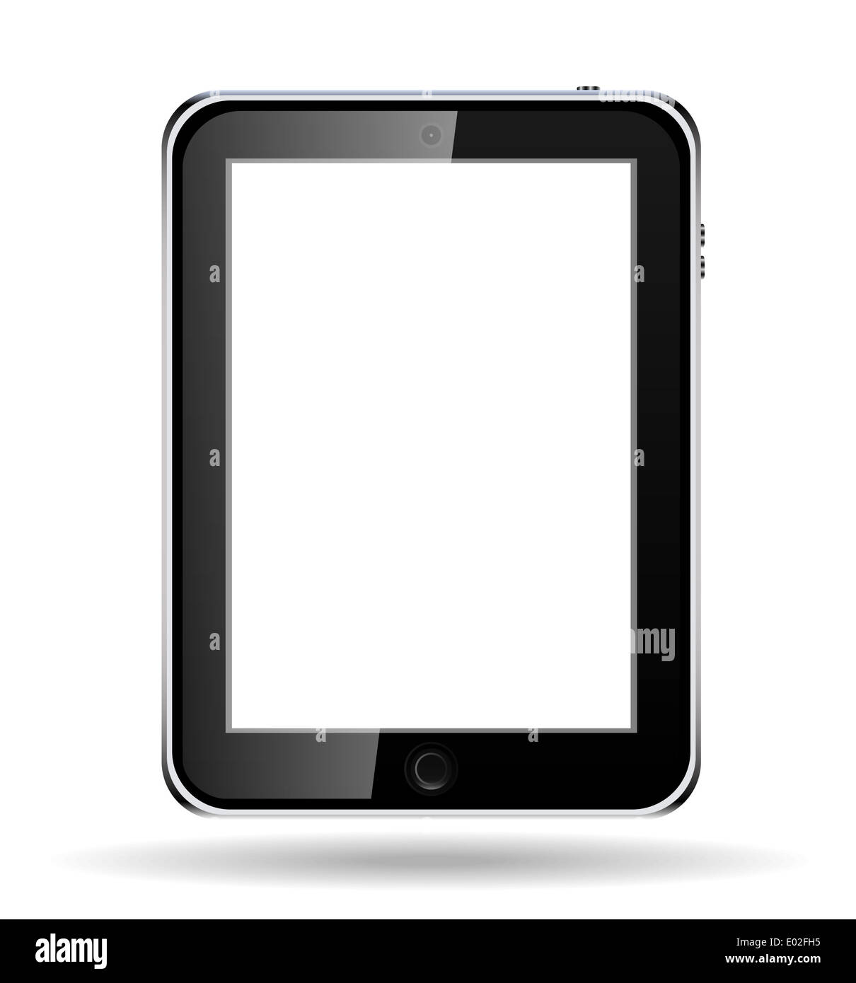 Realistic tablet computer with blank screen Stock Photo - Alamy
