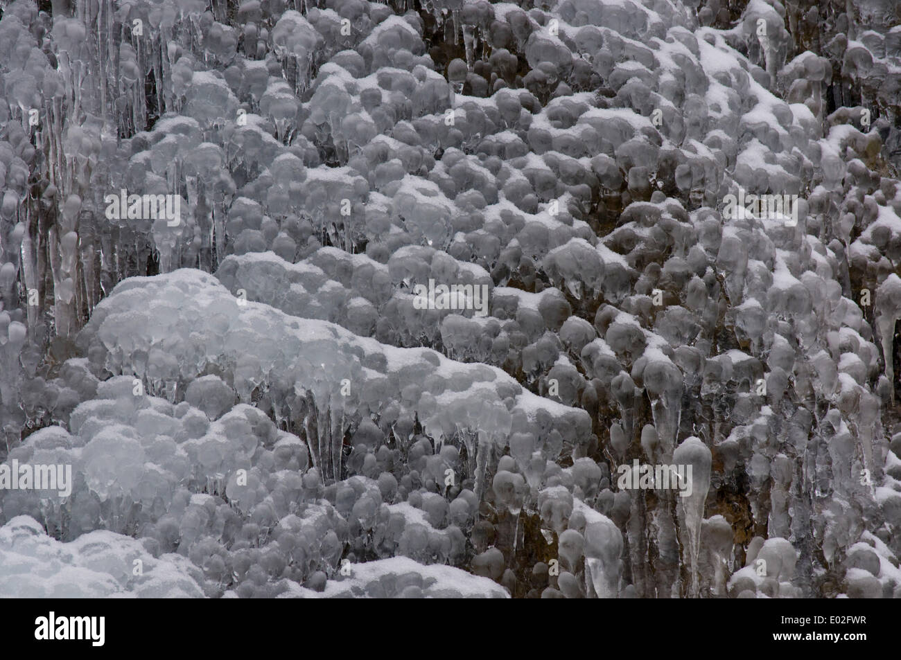 Ice structures, frozen waterfall, Tyrol, Austria Stock Photo - Alamy