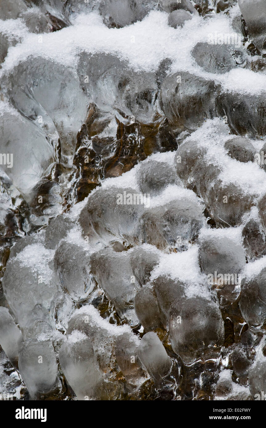 Ice structures, frozen waterfall, Tyrol, Austria Stock Photo - Alamy