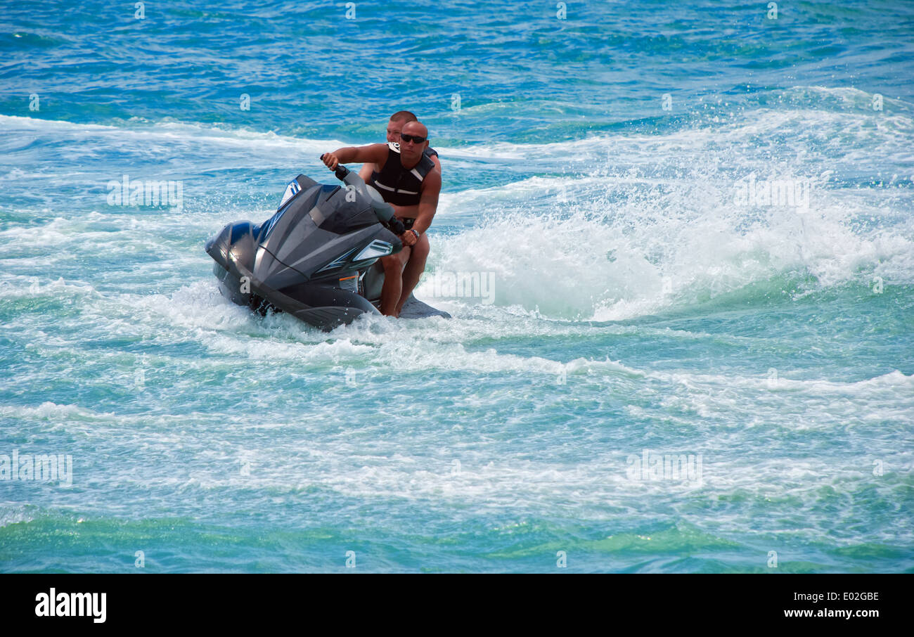Two guys on a motorcycle hi-res stock photography and images - Alamy