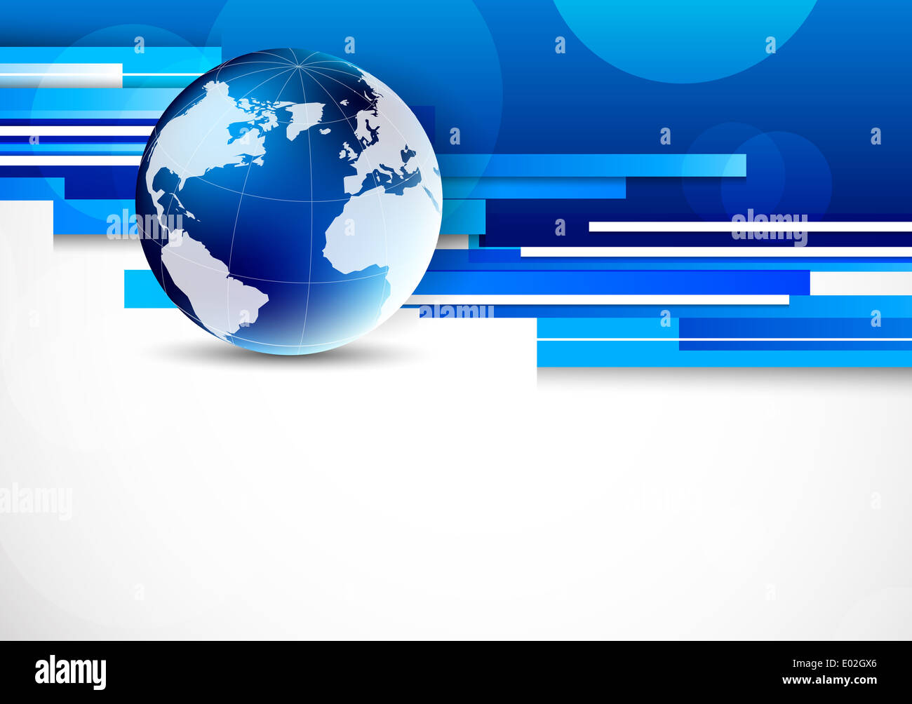 Background with blue globe. Abstract colorful illustration Stock Photo ...