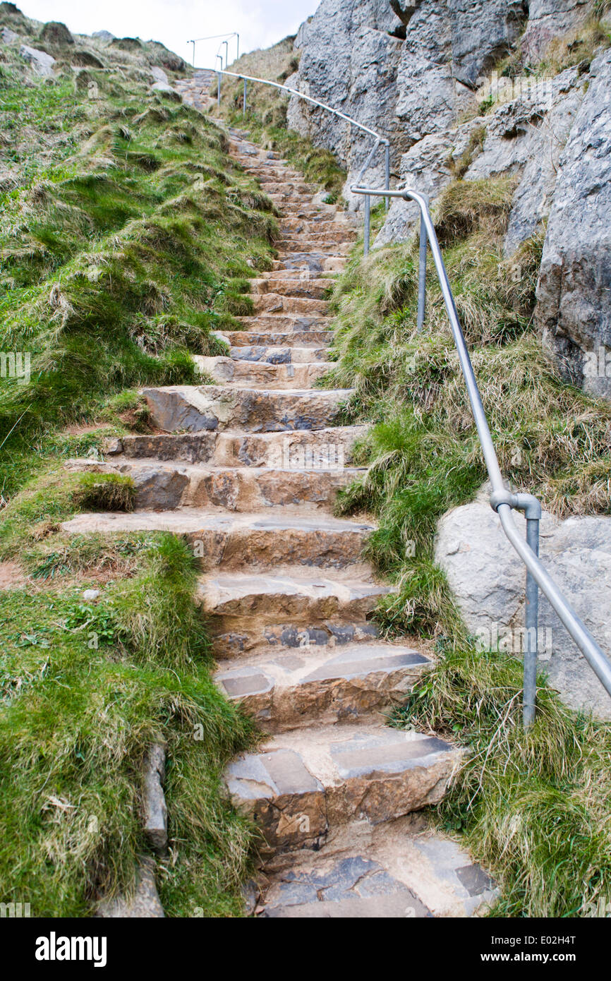 Stone step steps path hi-res stock photography and images - Alamy