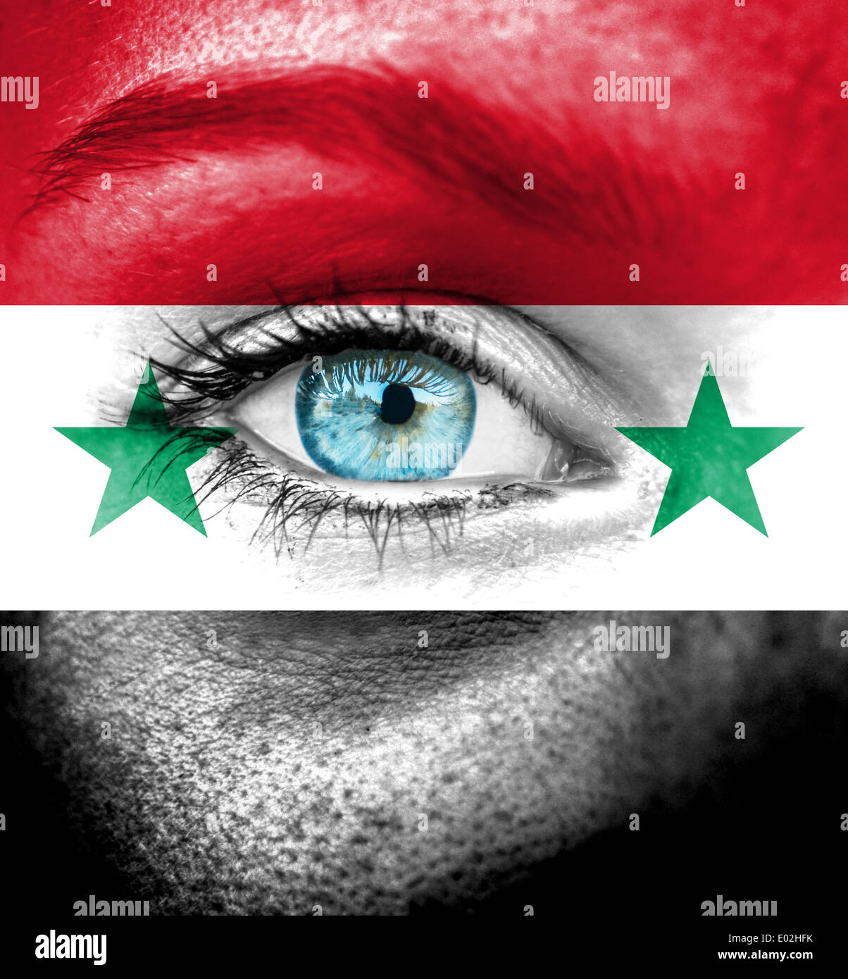 Syrian flag woman hi-res stock photography and images - Alamy