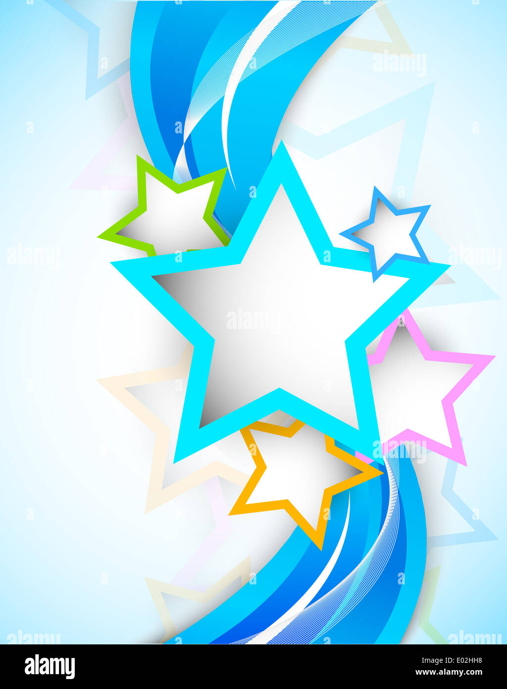 Bright colorful background with stars Stock Photo - Alamy