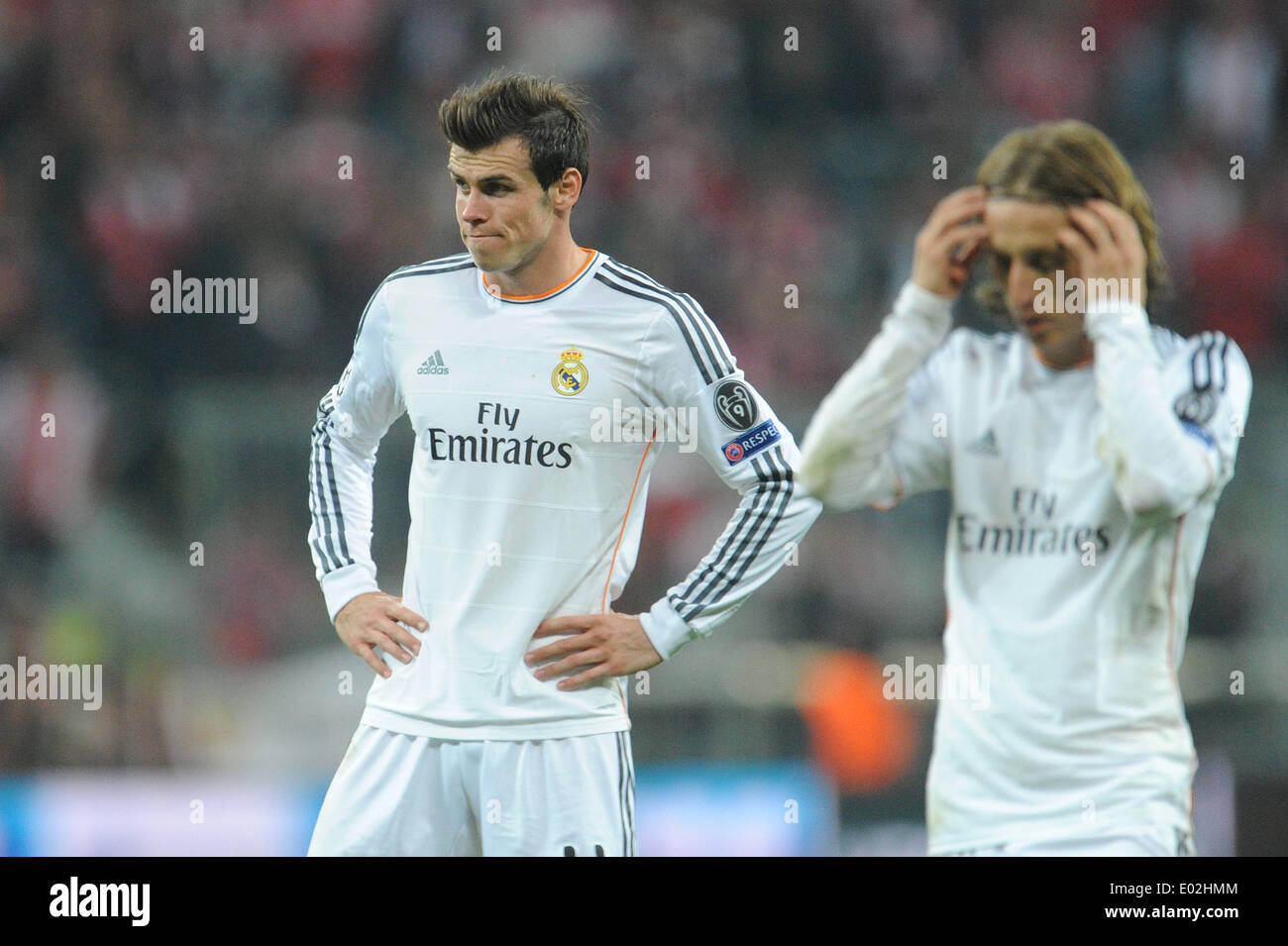 Munich, Germany. 29th Mar, 2014. Madrid's Gareth Bale (L) and Luka ...