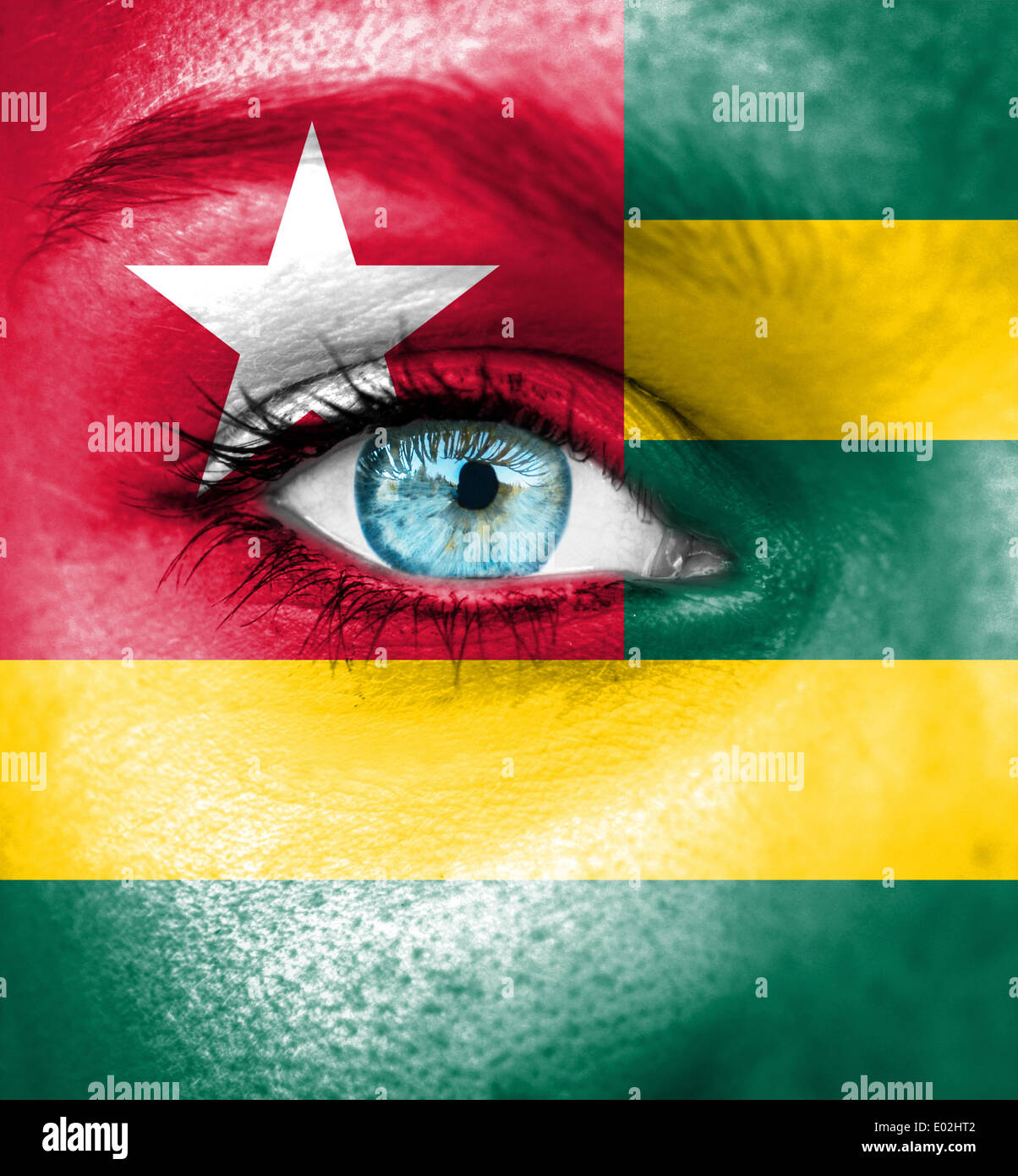 Togo painted flag hi-res stock photography and images - Alamy
