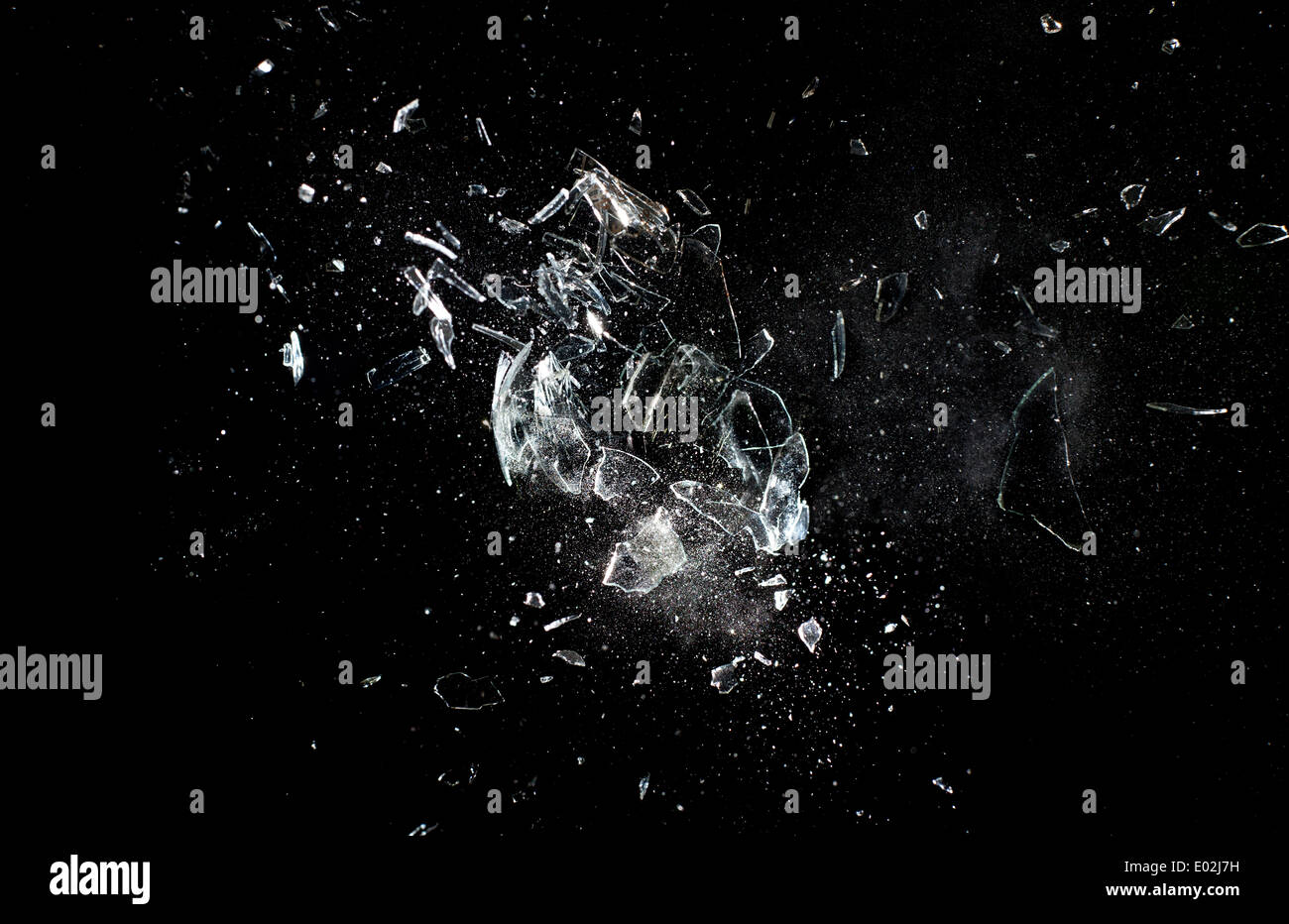 close up image of glass ball explosion Stock Photo - Alamy