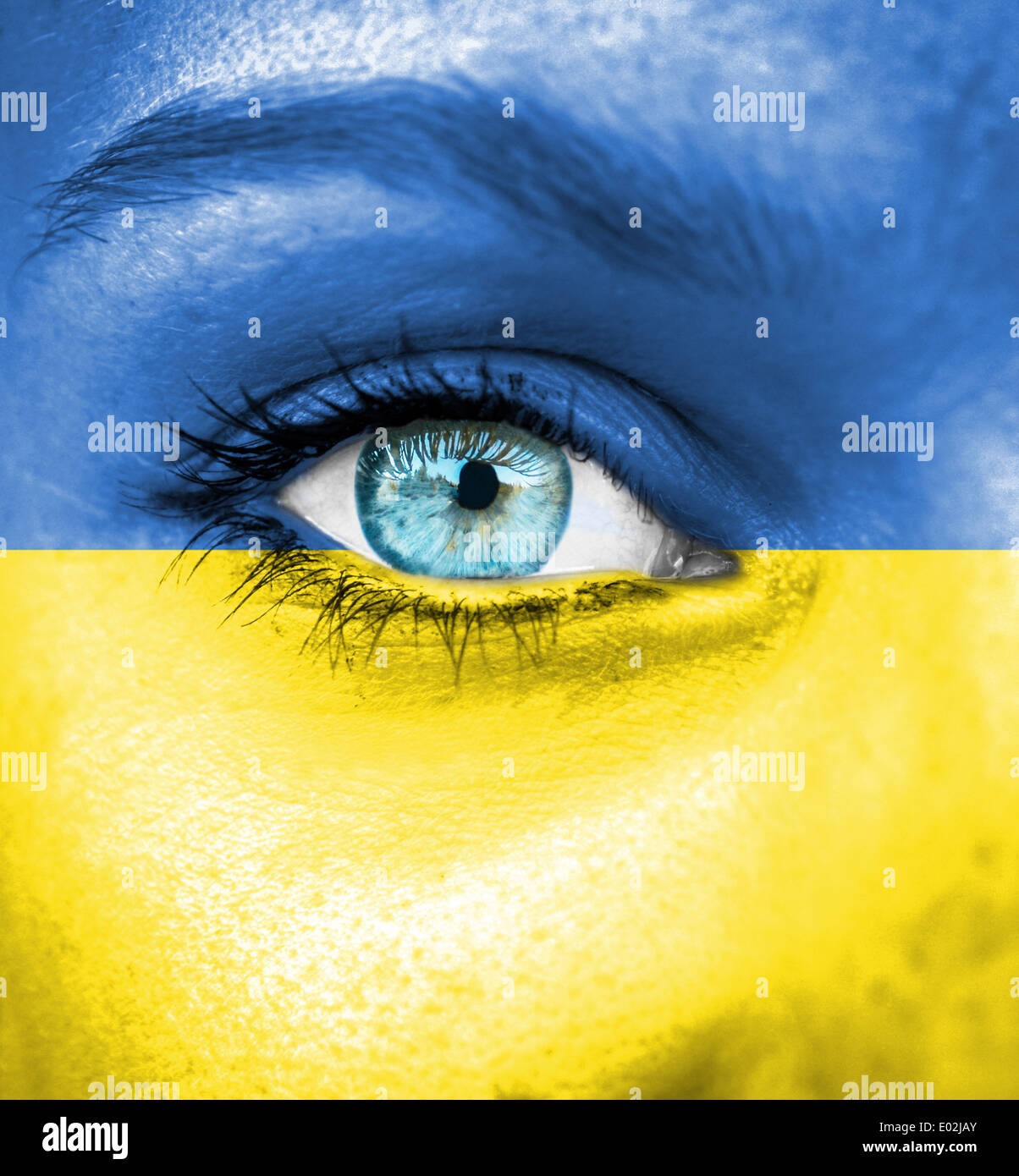 Ukrainian face paint hi-res stock photography and images - Alamy