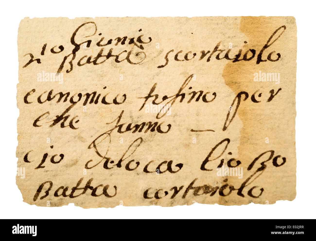 Handwritten manuscript Cut Out Stock Images & Pictures - Alamy