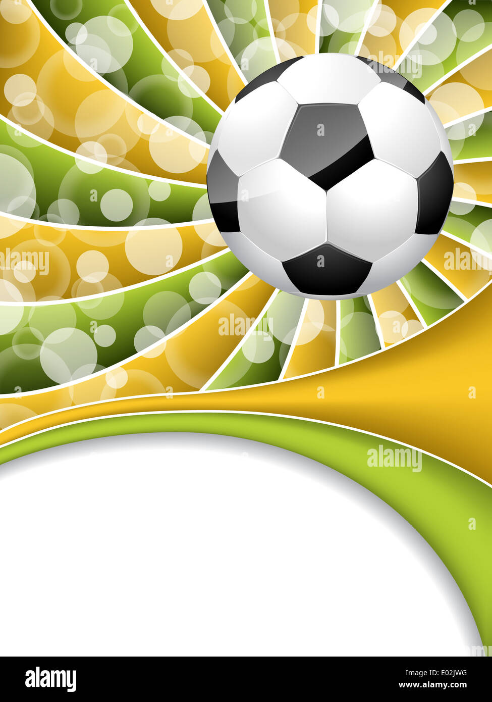 Abstract soccer wallpaper design with twirling color background Stock ...