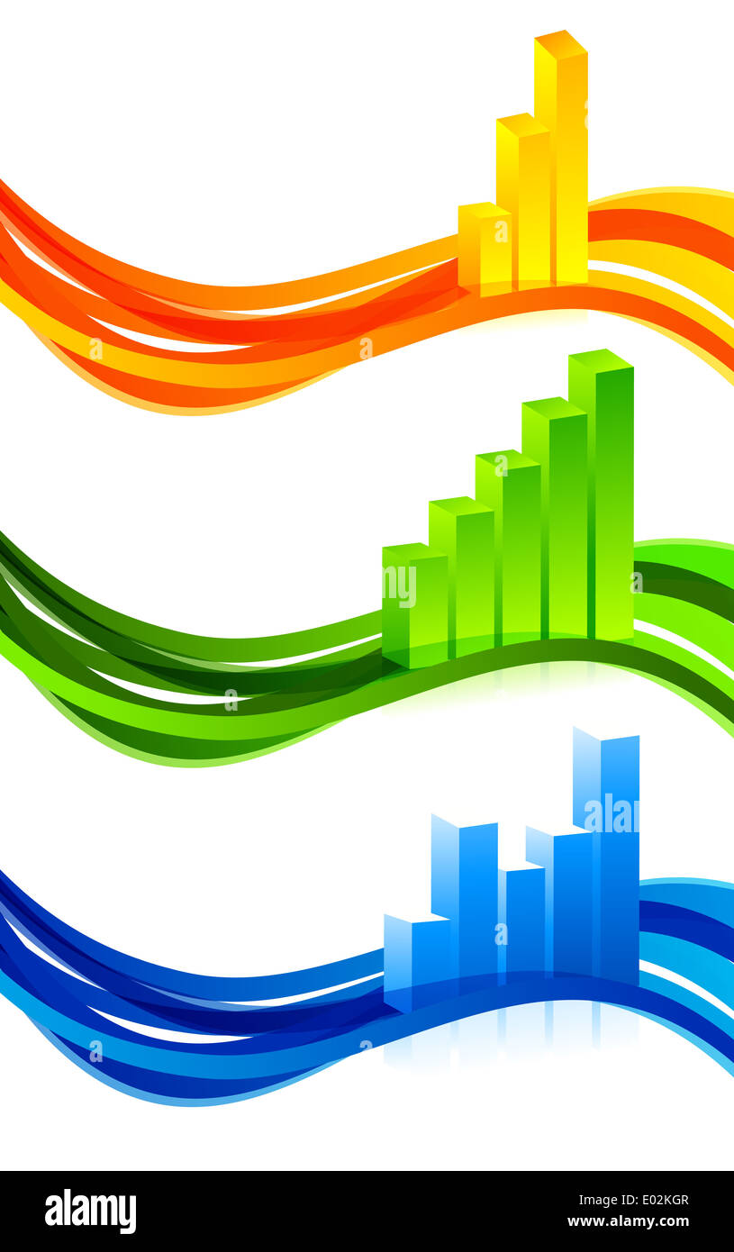 Set of banners with diagram. Abstract illustration Stock Photo - Alamy