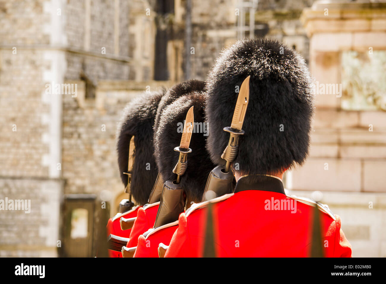 Royal guards at Windsor castle Stock Photo - Alamy