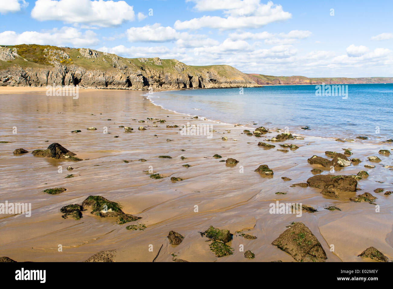 Barafundle Bay, Pembrokeshire, West Wales Stock Photo - Alamy
