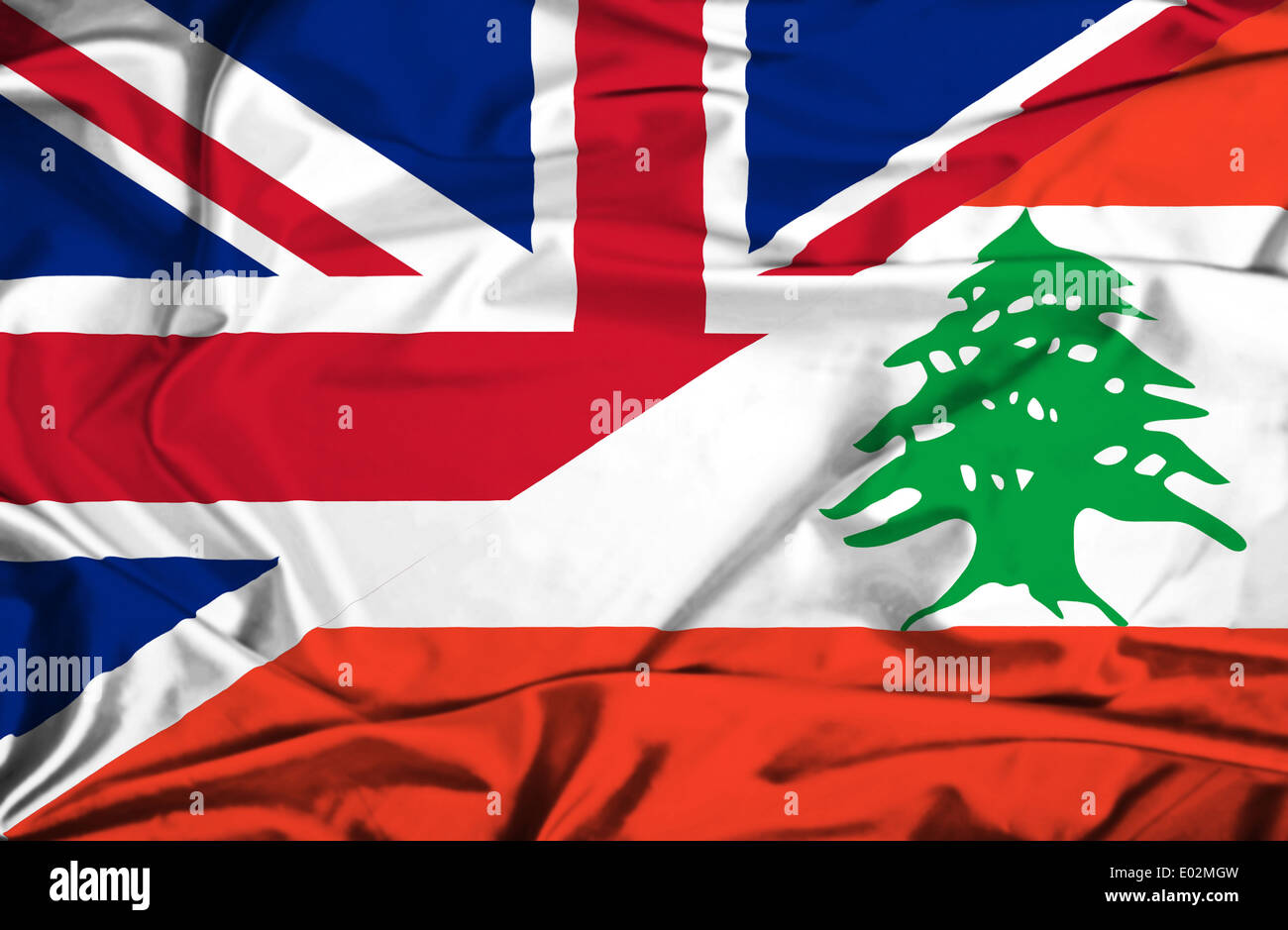 Lebanon united kingdom flag hi-res stock photography and images - Alamy