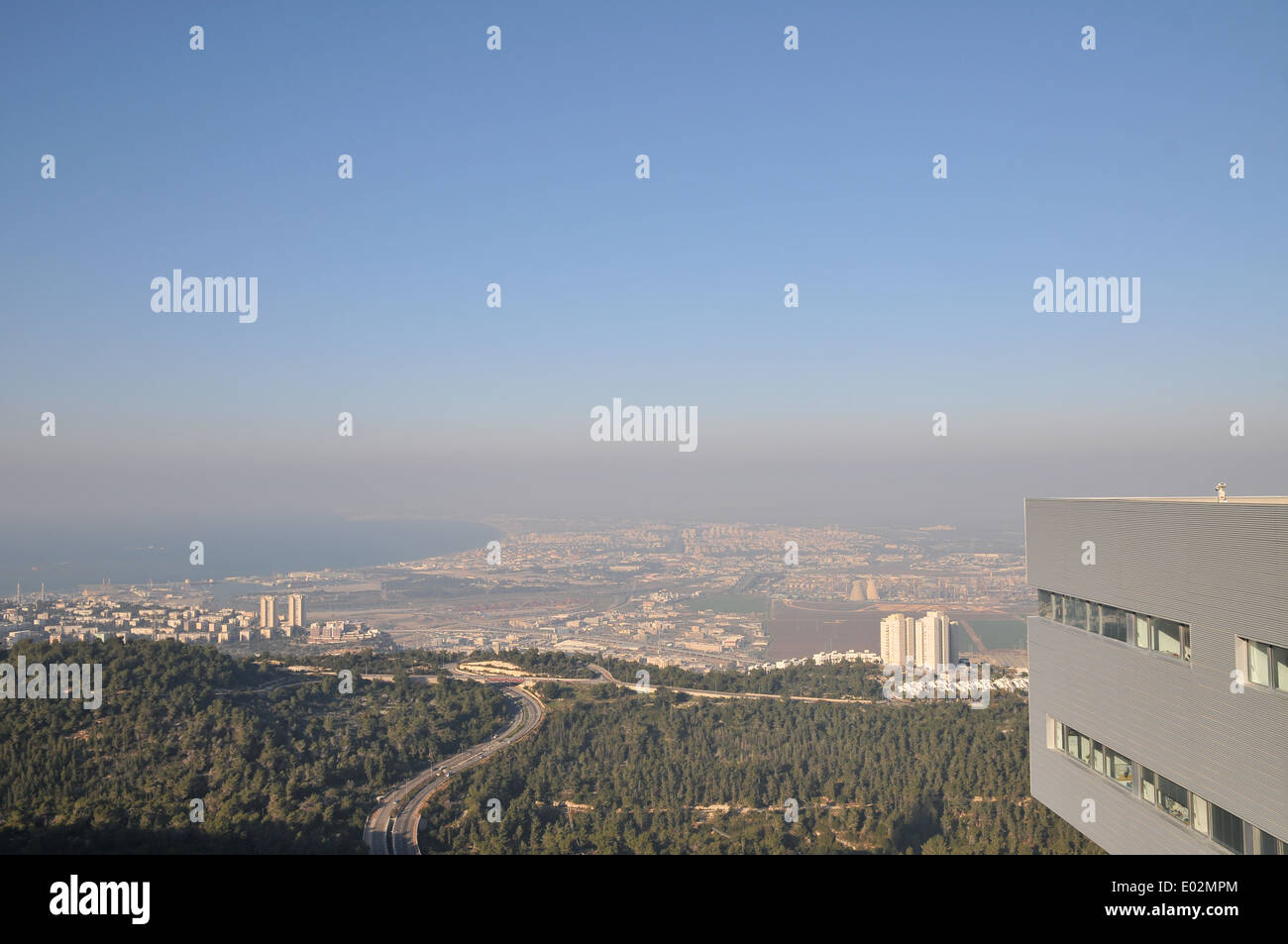Israel, Haifa, an observation point on top of the Haifa university ...
