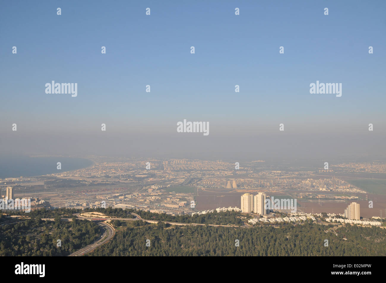 Israel, Haifa, an observation point on top of the Haifa university ...