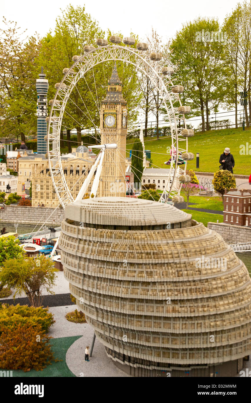 UK, Windsor, Legoland, a family Leisure Park, artefacts of London; City ...