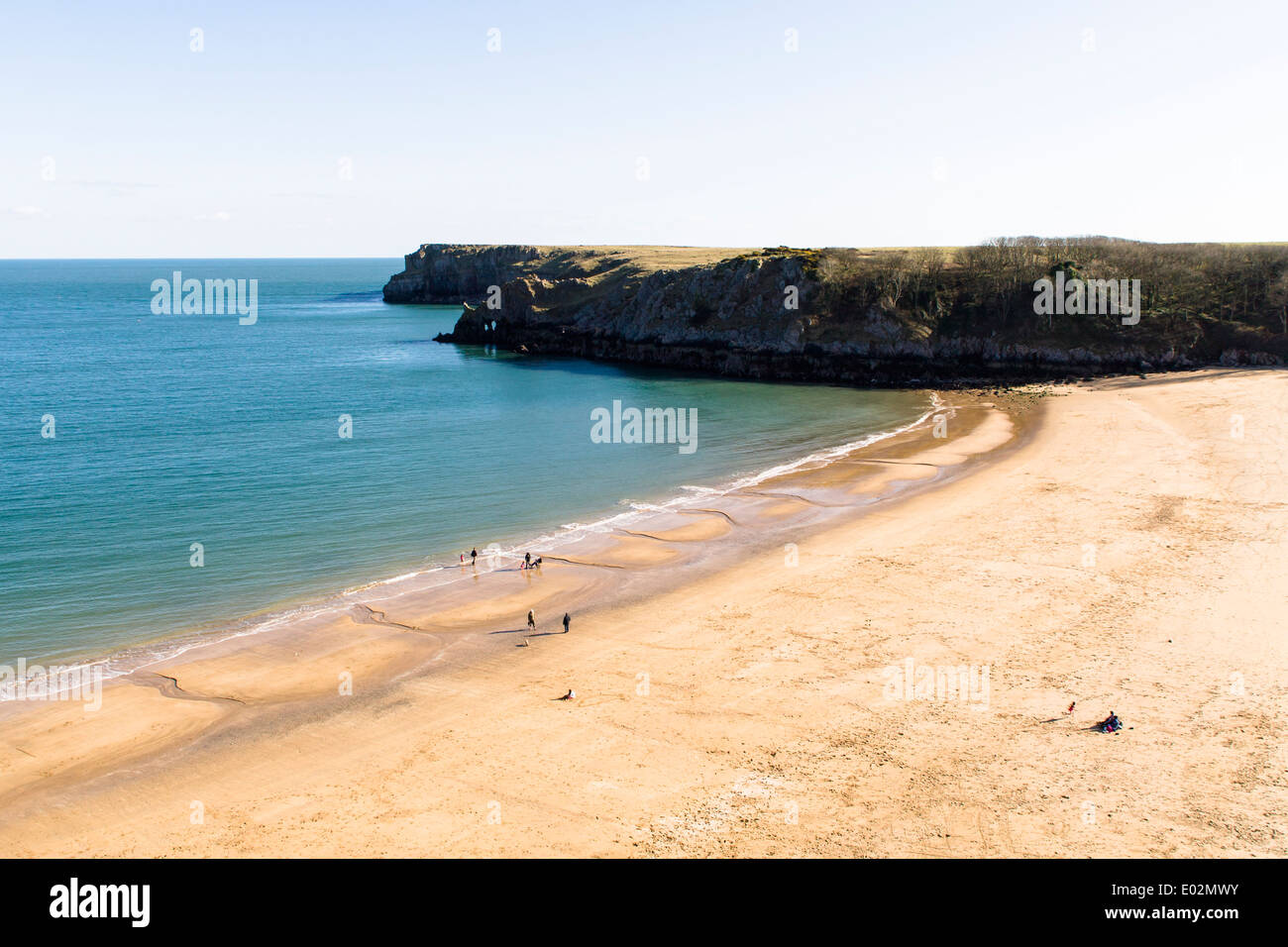 Barafundle Bay, Pembrokeshire, West Wales Stock Photo - Alamy
