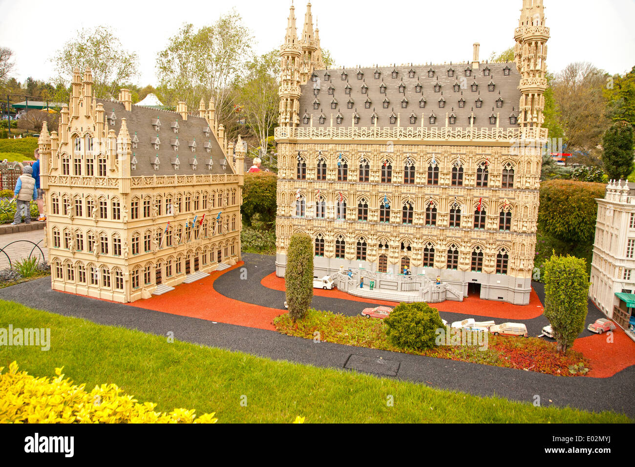 UK, Windsor, Legoland, a family leisure park, building display Stock ...