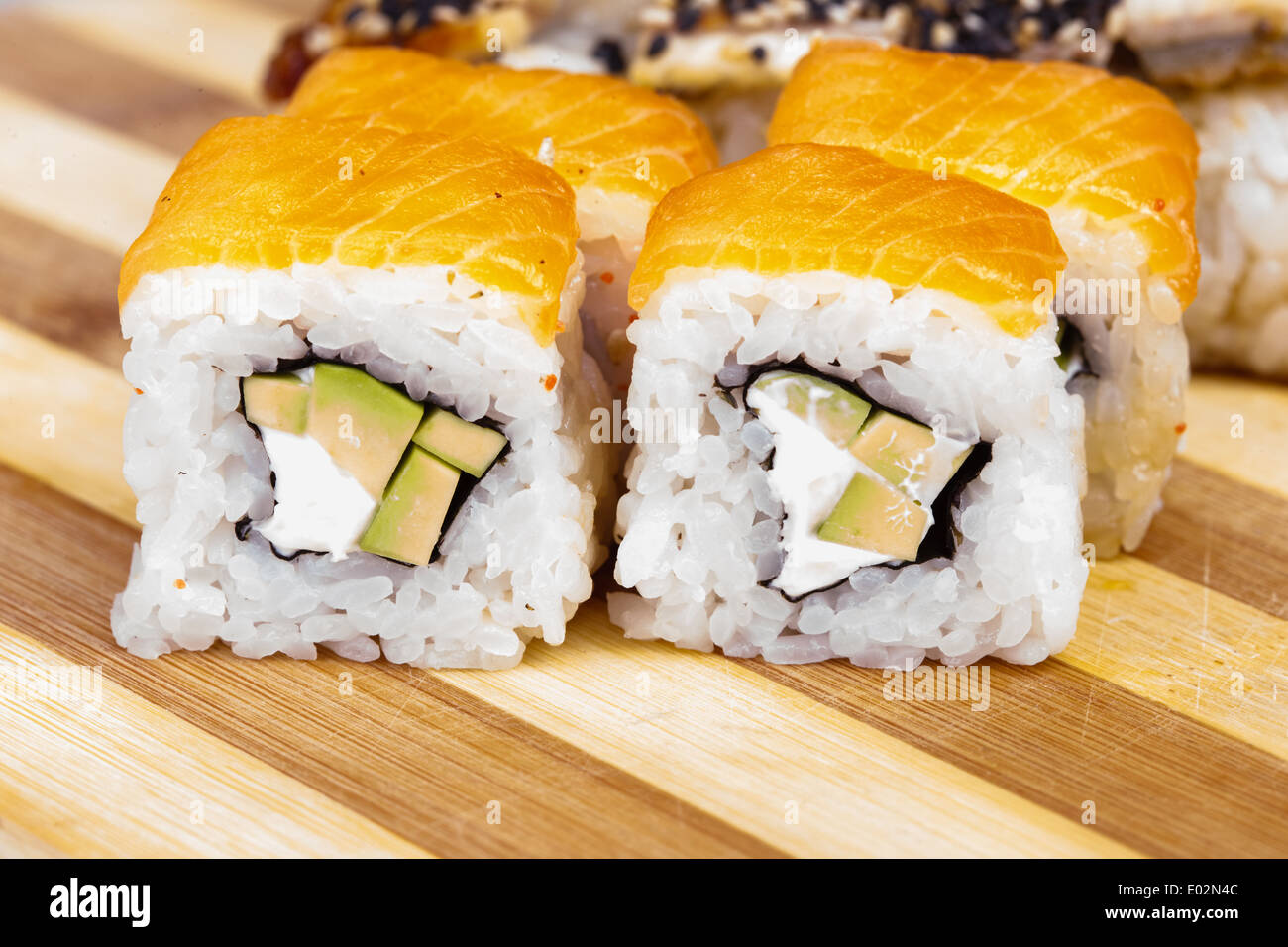sushi japanese roll japan meal fresh Stock Photo - Alamy