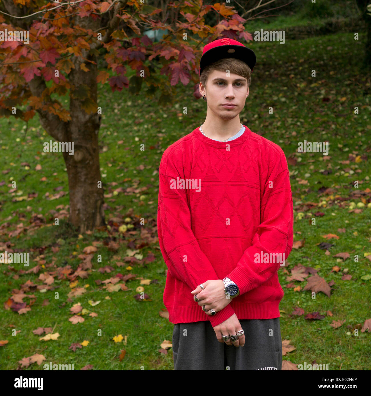 Young man photographed at the age of twenty as part of a project ...