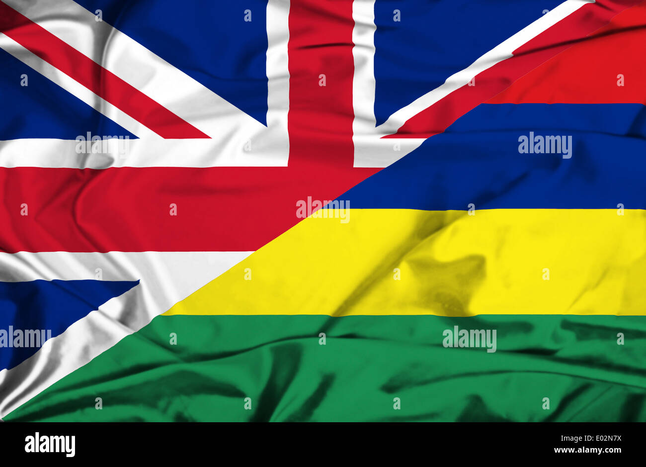 Mauritius united kingdom flag hi-res stock photography and images - Alamy