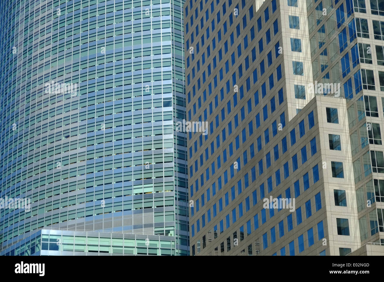 Modern office buildings, Financial district, Manhattan, New York Stock ...