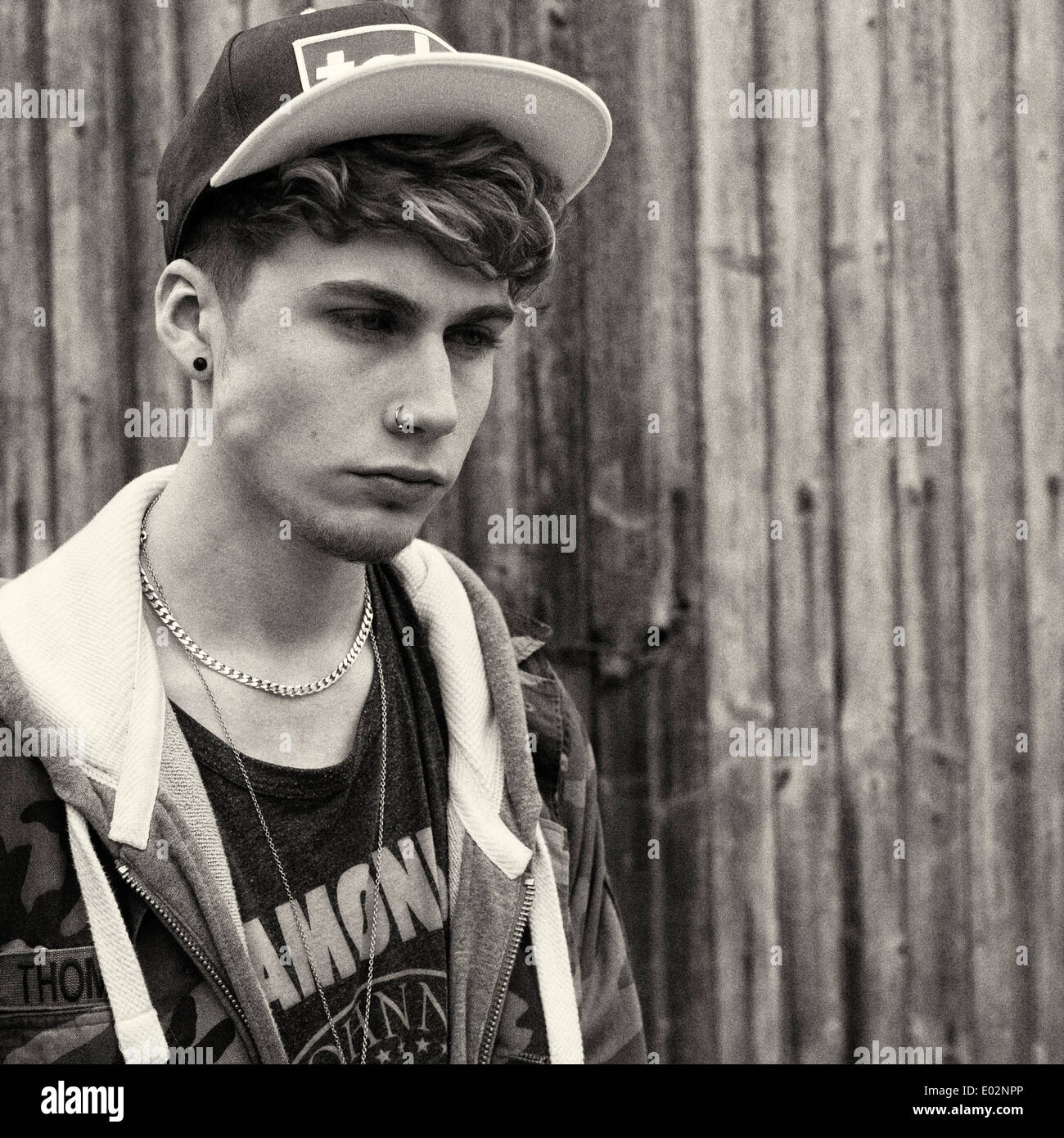 Young man photographed at the age of twenty as part of a project ...