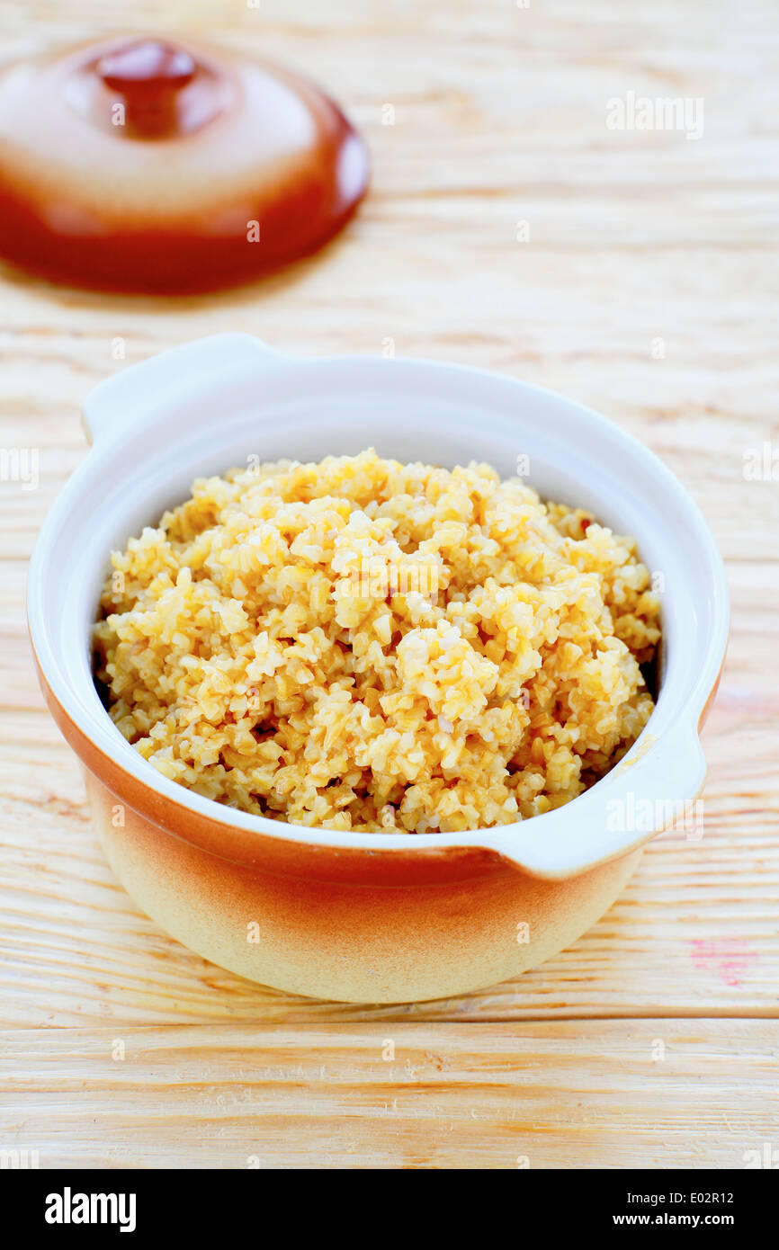 porridge in the pot, food Stock Photo - Alamy