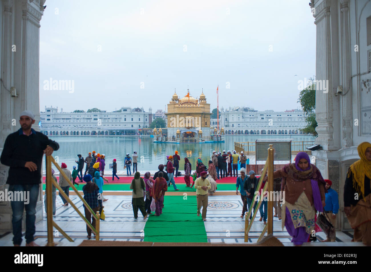 India- Punjab: Amritsar : the golden temple or Harmandir Sahib Stock ...