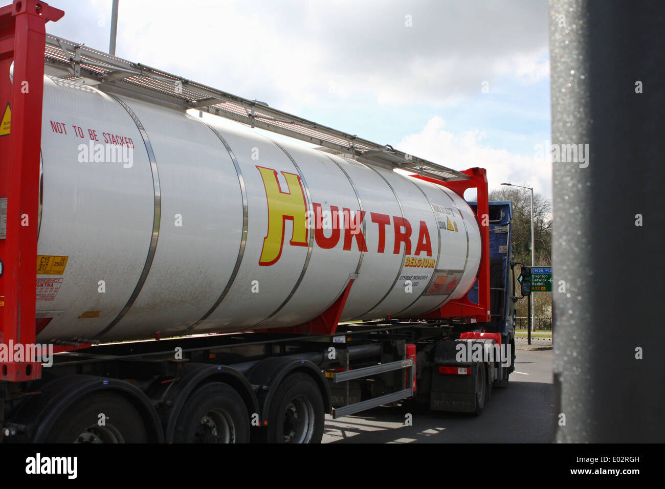 Huktra nv tanker exiting roundabout hi-res stock photography and images ...
