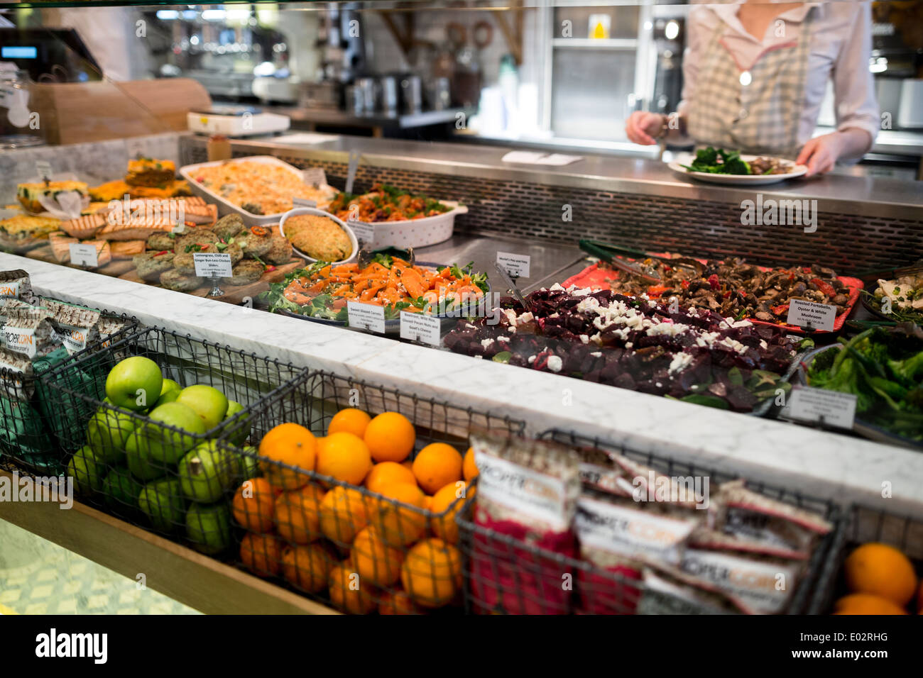 Foods at Muriel's Kitchen storefront, London, England Stock Photo - Alamy