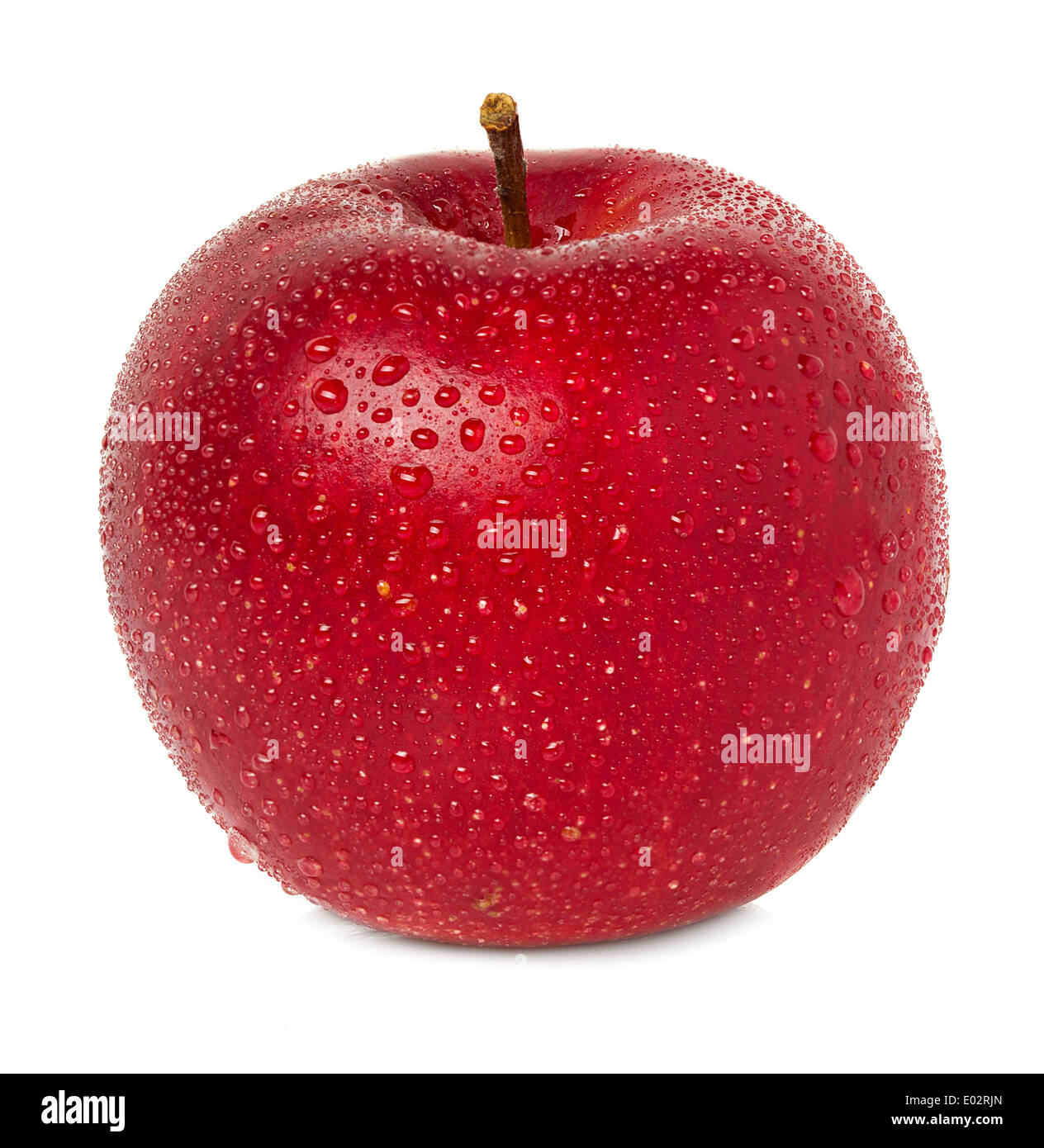 red apple close up on white background Stock Photo - Alamy