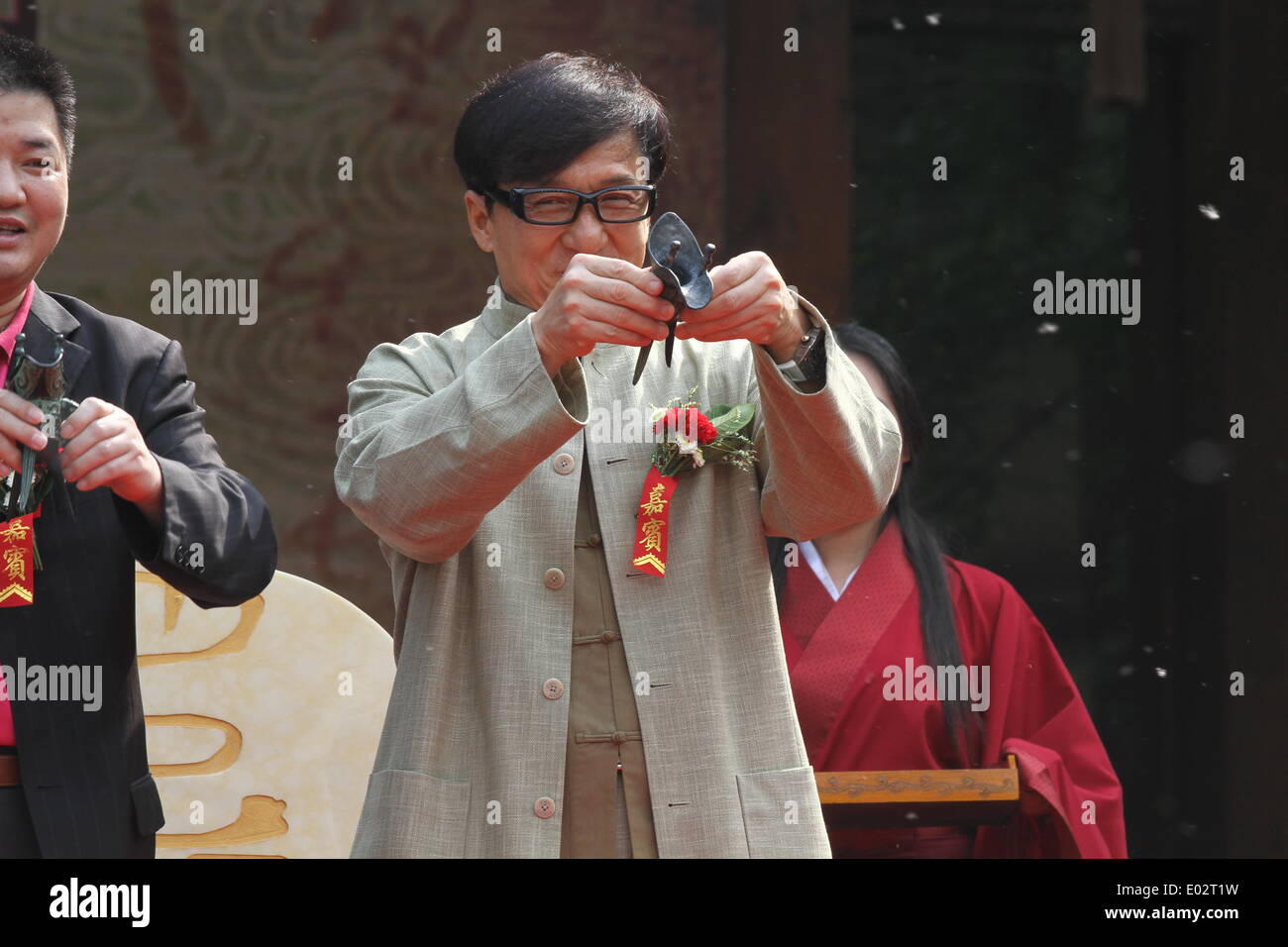 Jackie Chan attends press conference in Beijing,China on Sunday April ...