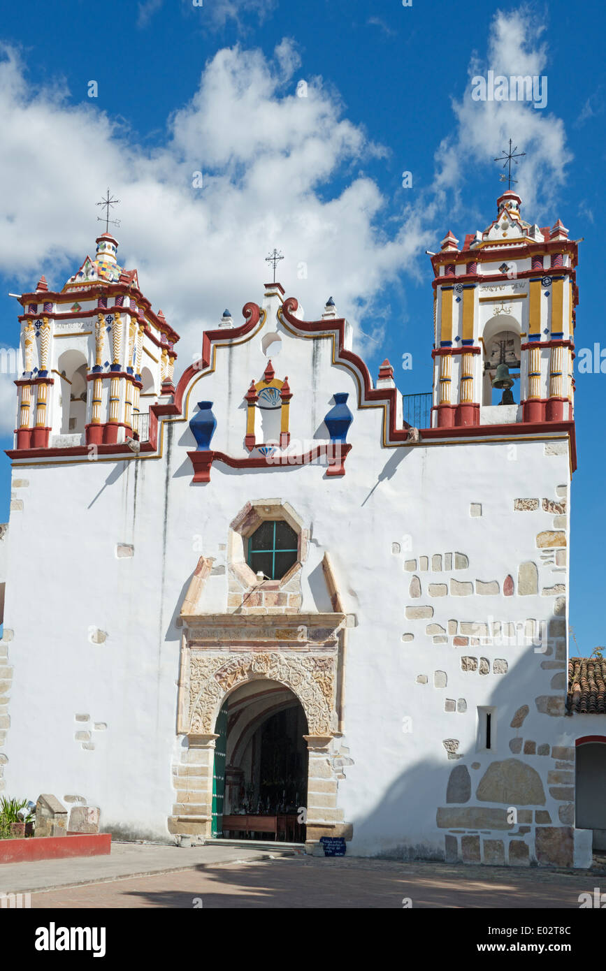 Facade Blood of Christ Church Teotitlan del Valle Oaxaca State Mexico ...