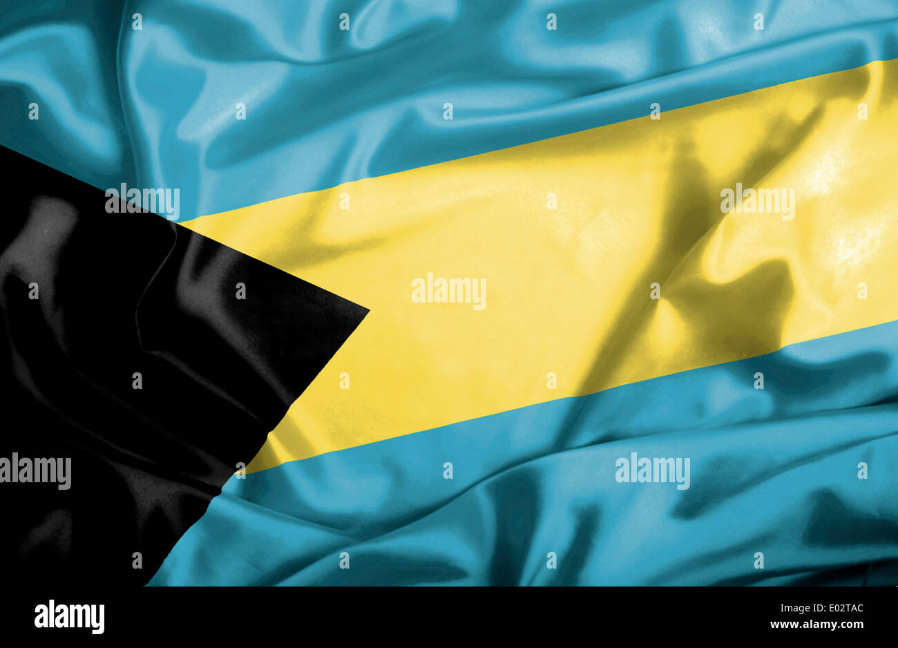 Bahamas waving flag Stock Photo - Alamy