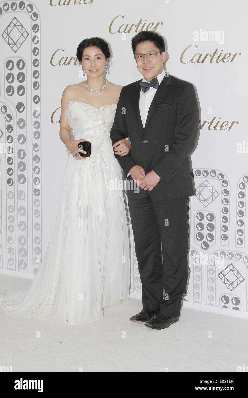 Hong Kong, China. 25th Apr, 2014. Kenneth Fok and wife Guo Jingjing ...