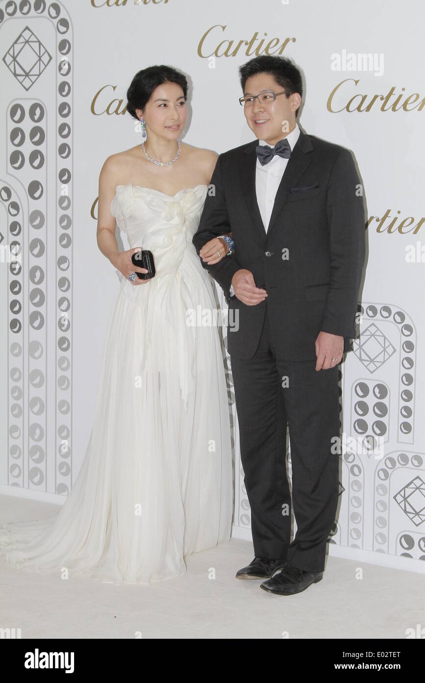 Hong Kong, China. 25th Apr, 2014. Kenneth Fok and wife Guo Jingjing ...